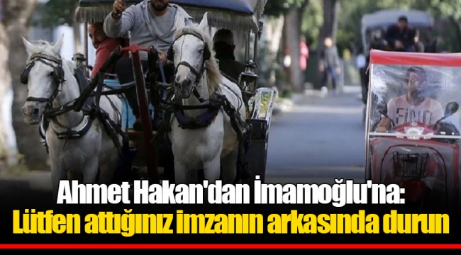 Ahmet Hakan'dan İmamoğlu'na: Lütfen attığınız imzanın arkasında durun ... Ahmet Hakan'dan İmamoğlu'na: Lütfen attığınız imzanın arkasında durun ...