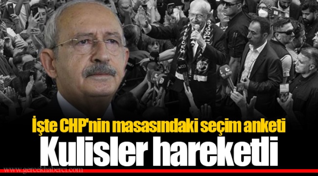 İşte CHP'nin masasındaki seçim anketi: Kulisler hareketli - GÜNDEM ... İşte CHP'nin masasındaki seçim anketi: Kulisler hareketli - GÜNDEM ...